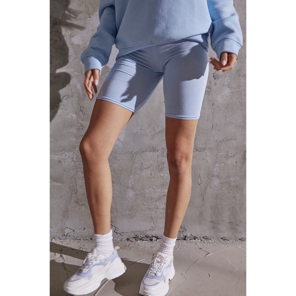 PrettyLittleThing | Shorts | Light Blue Basic Bike Shorts Nwt | Poshmark
